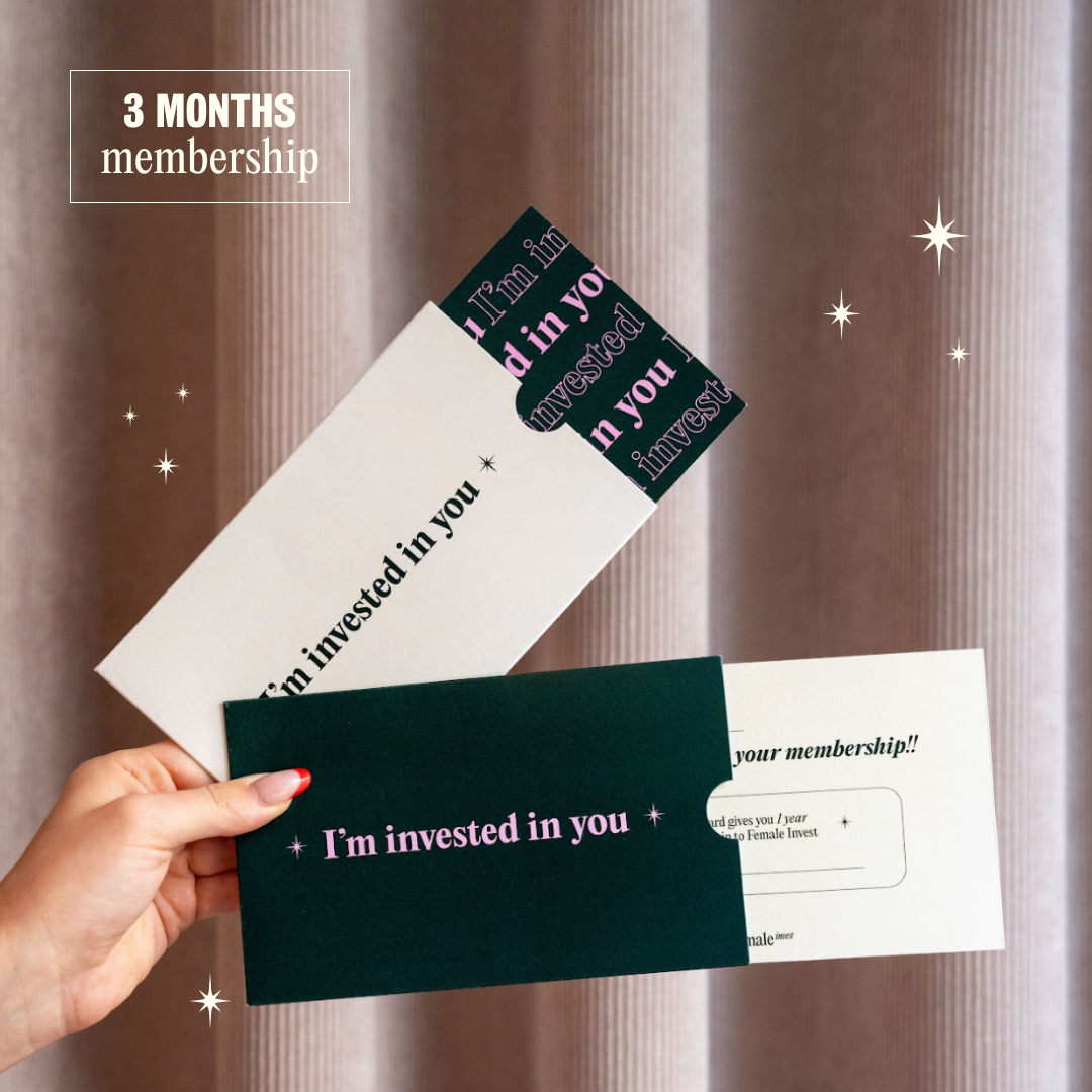 Print-it-yourself Gift Card - 3 Months Membership – Female Invest